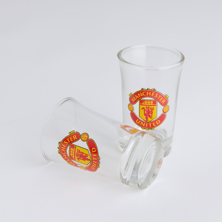 Buy Manchester United Shot Glasses 2 Pack Clear Manchester United Store