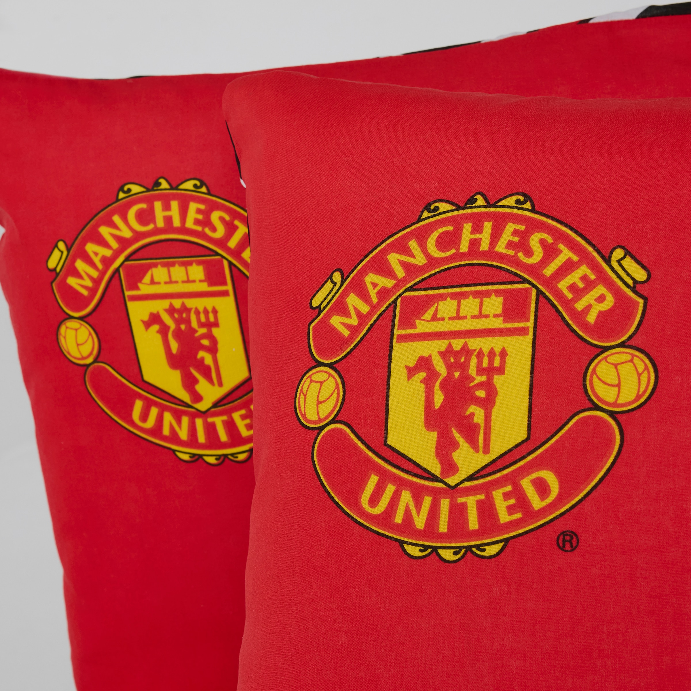 Buy Manchester United Core Stripe Double Duvet Cover Red | Manchester ...