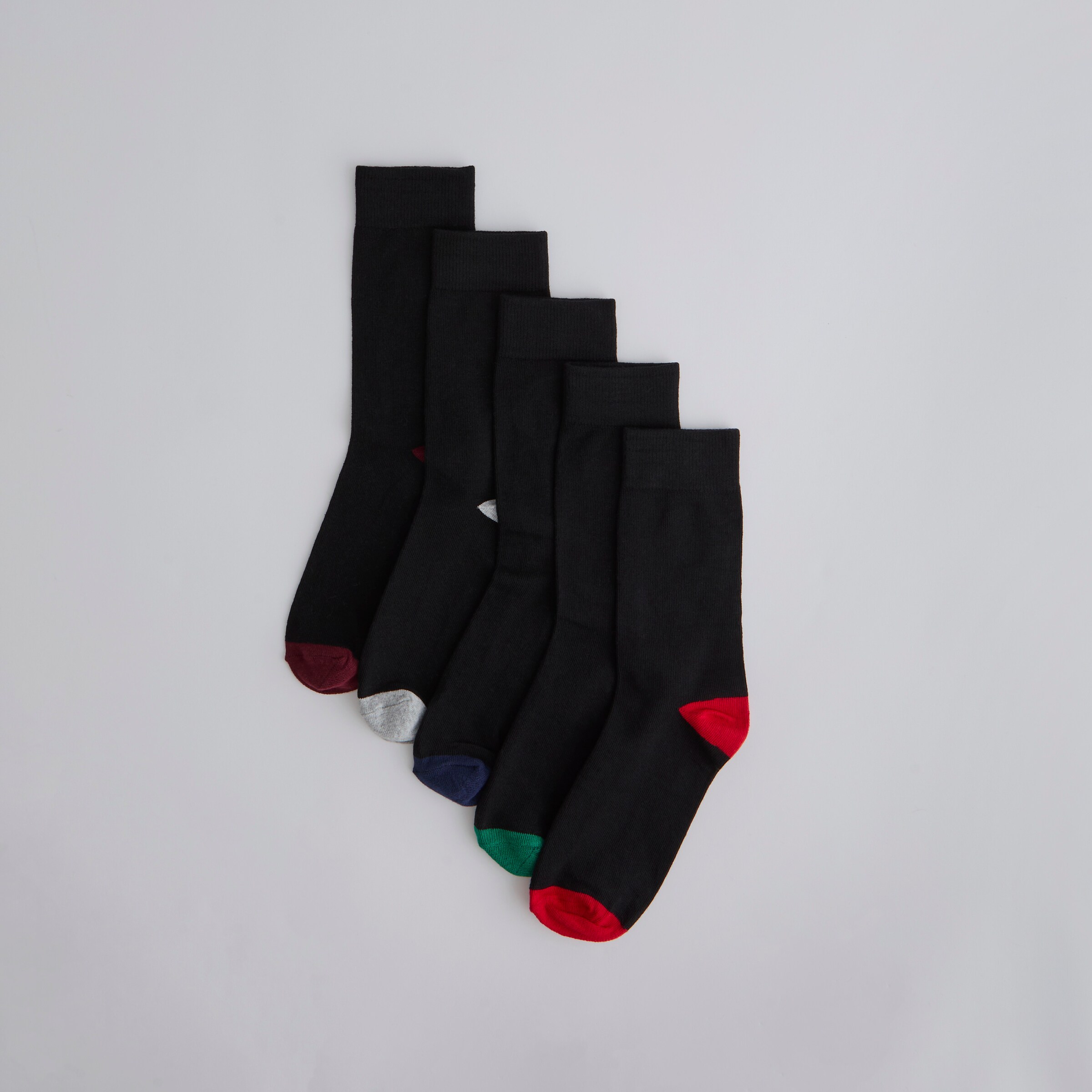 Buy Manchester United Devil Emblem Socks 5 Pack Black | Manchester ...