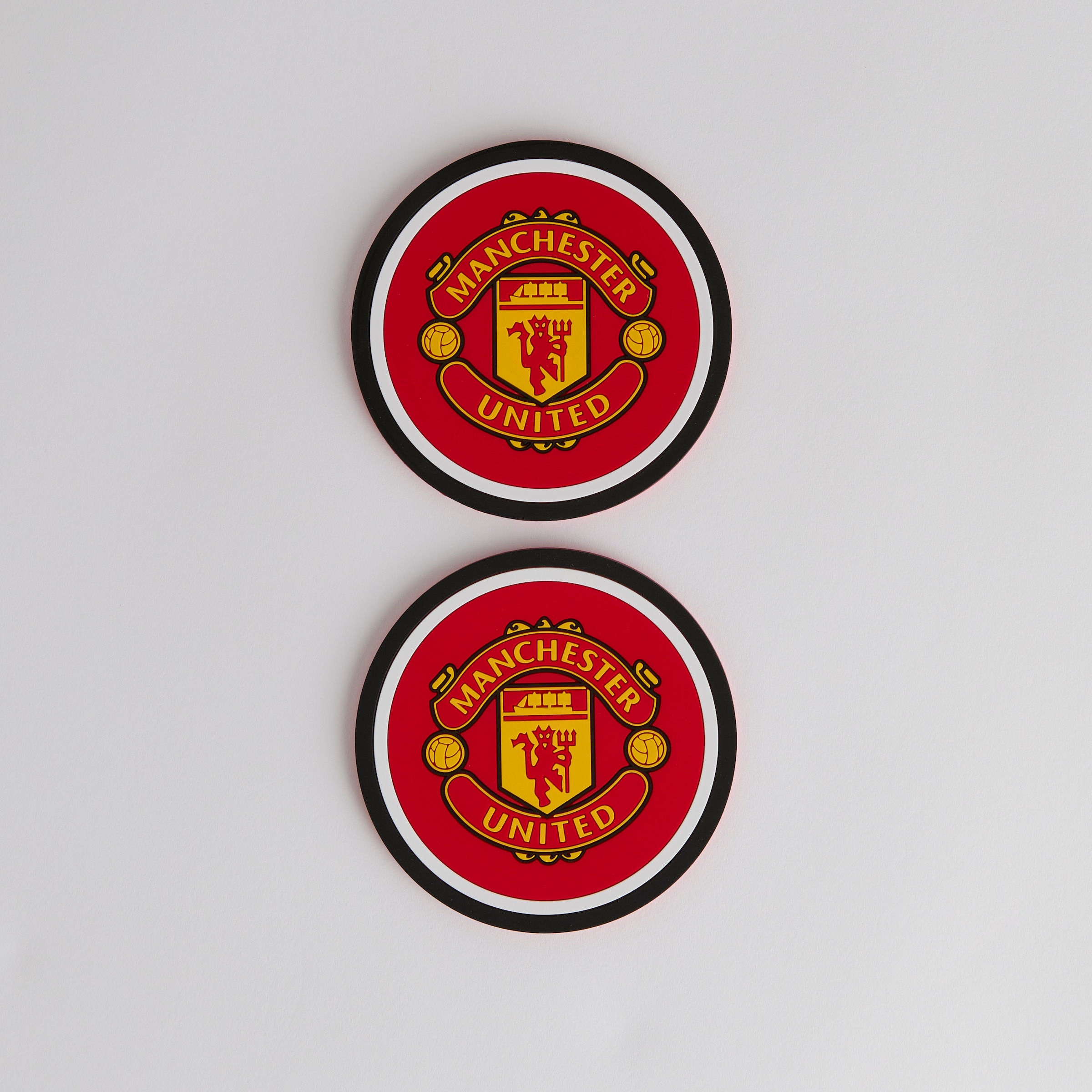 Buy Manchester United Coasters 2 Pack Red | Manchester United Store Buy Manchester United Coasters 2 Pack Red | Manchester United Store