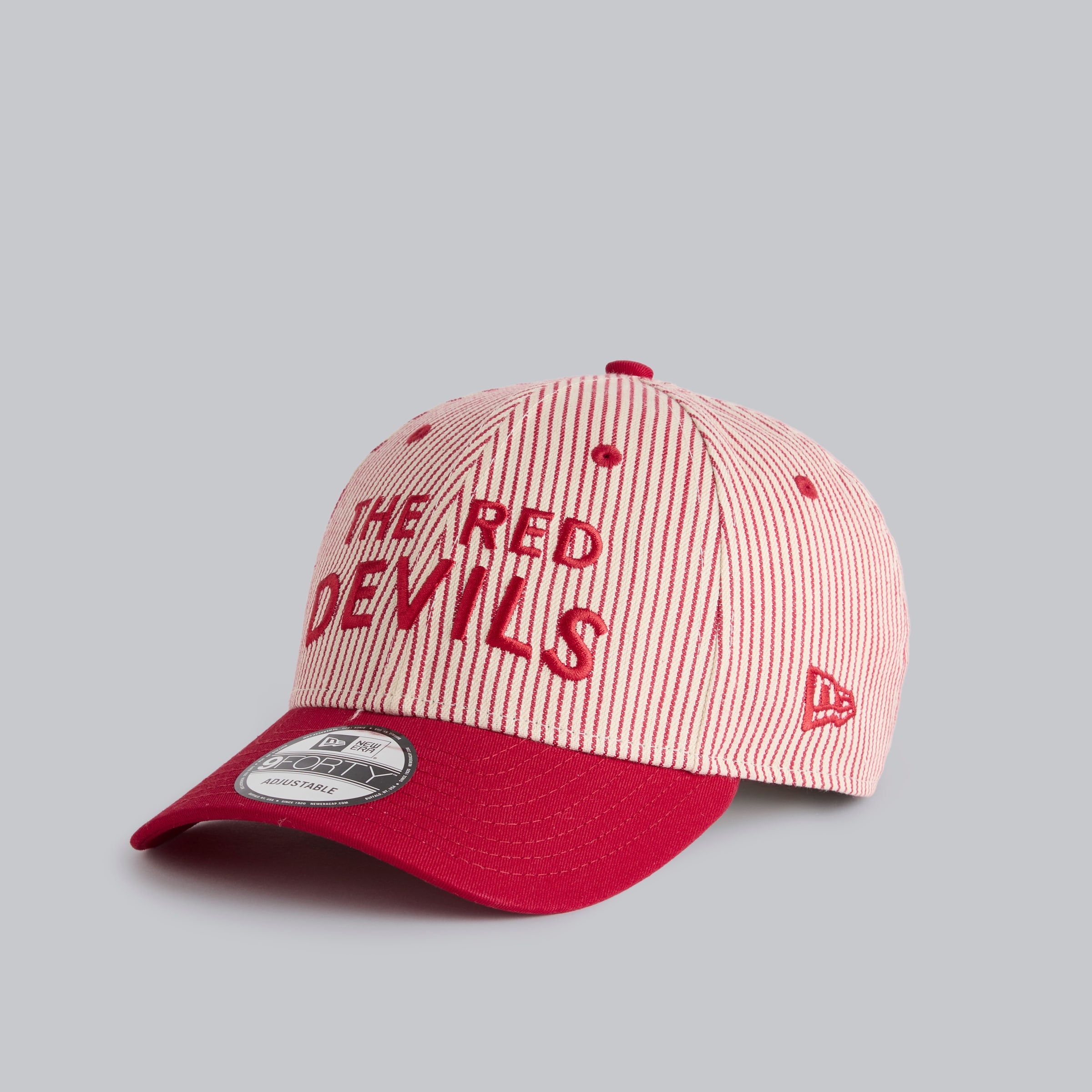 Buy Manchester United x New Era Pinstripe Red Devils Cap 9Forty Cap Red ...