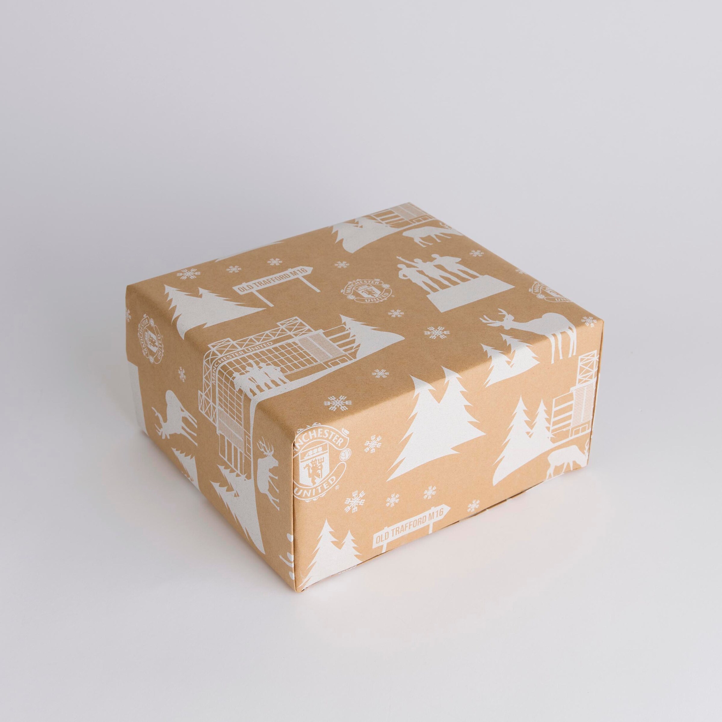 Buy Manchester United Christmas Wrapping Paper Brown | Manchester ...