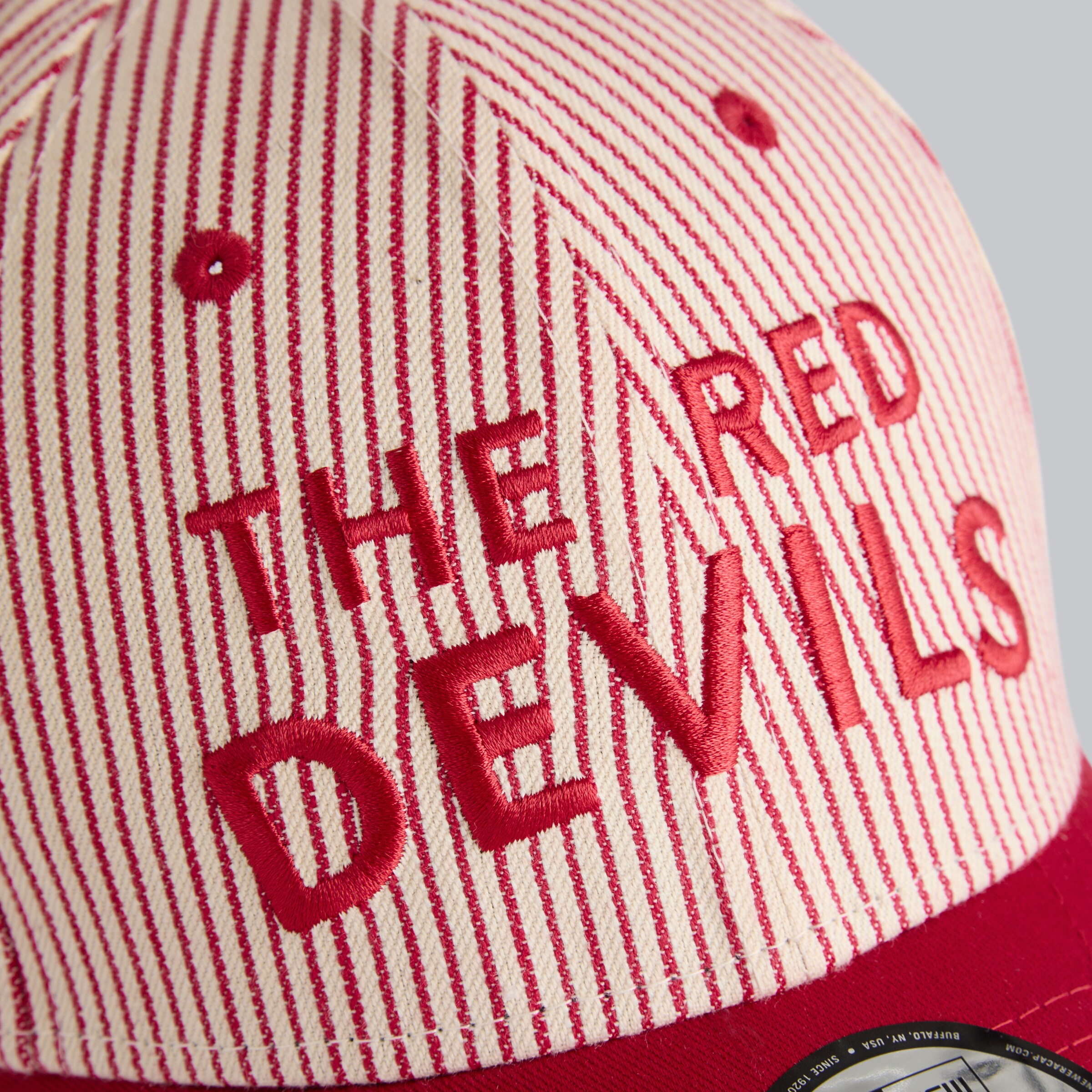 Buy Manchester United x New Era Pinstripe Red Devils Cap 9Forty Cap Red ...