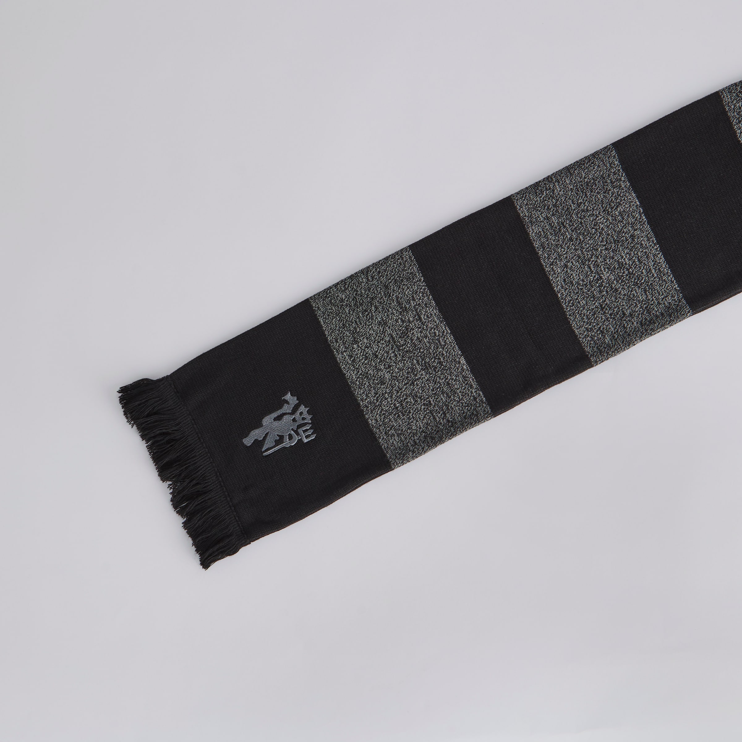 Buy Manchester United Embroidered Devil Scarf Grey | Manchester United ...